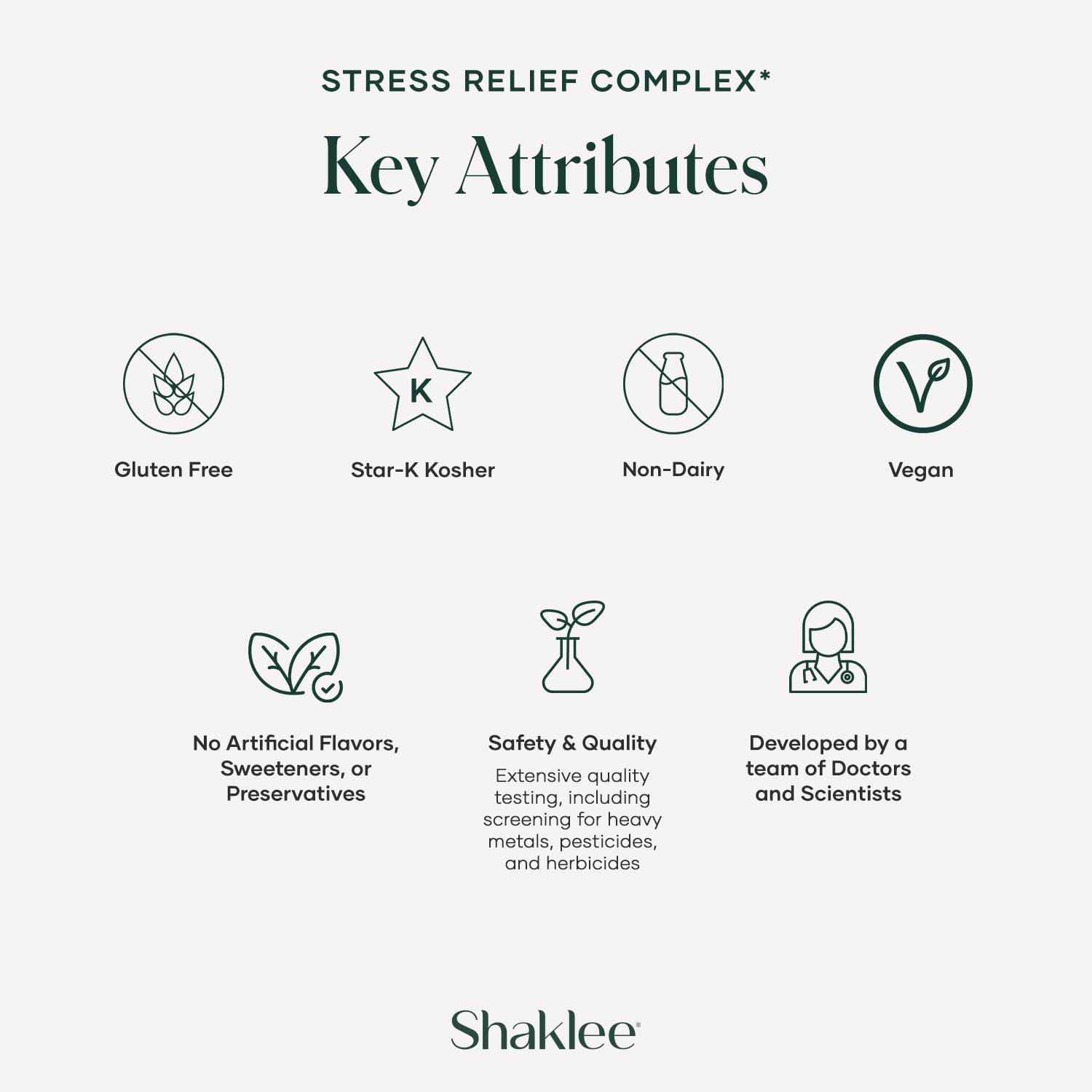 Shaklee - Stress Relief Complex - Calming Blend of L-theanine, Ashwagandha, Beta-sitosterol, and L-tyrosine - Promotes Relaxation without Drowsiness - 1 Caplet Daily - Adults Supplement - 30 Caplets