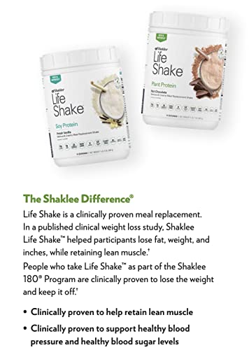 Shaklee Life Energizing Shake Delicious Non-GMO Protein Shake with pre- and probiotics - Strawberry