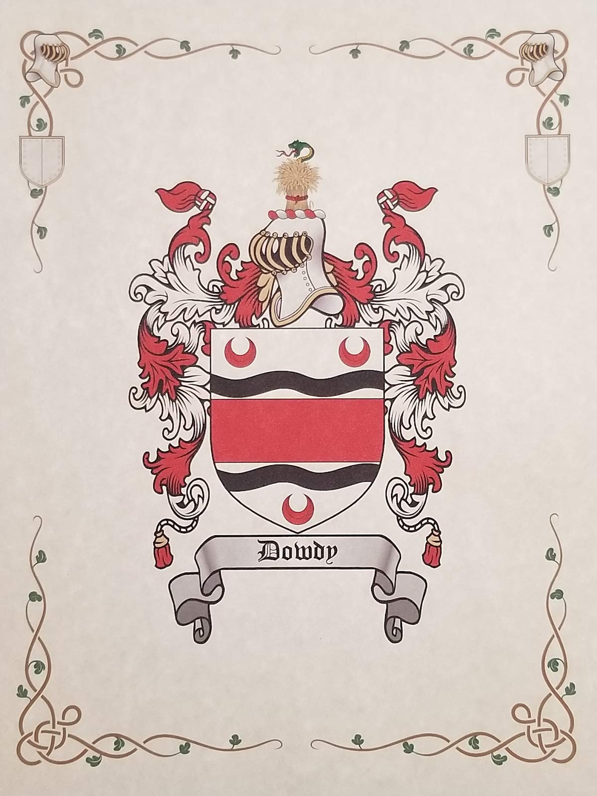 Mr Sweets Shaklee Coat of Arms, Family Crest 8.5x11 Print - Surname Origin: English England