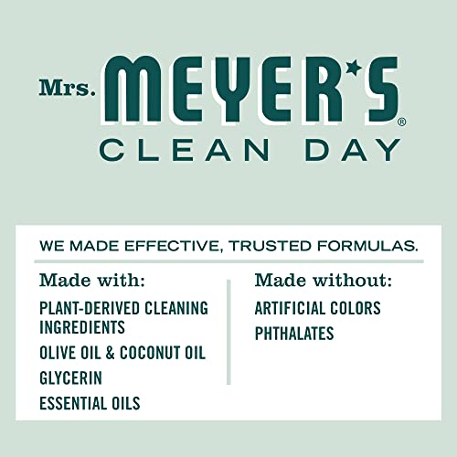 MRS. MEYER'S CLEAN DAY Bar Soap, Use as Body Wash or Hand Soap, Made with Essential Oils, Birchwood_, 5.3 oz, 4 Bars