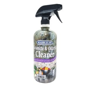 marblelife granite & quartz cleaner, safe & powerful granite countertop cleaner, oil & wax free quartz countertop, effective stone care & cleaning, 32oz spray