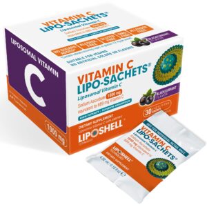 aft pharmaceuticals lipo-sachets liposomal vitamin c - 1,000mg per serving for immune and collagen support - high absorption - gmo free, no added sugar, vegan - 30 liposomal liquid vitamin c packets