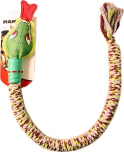 mammoth pet products 467193 snake biter squeaky head small, 28"