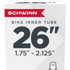 Schwinn Replacement Bike Tube Schrader Valve, Standard, 26-Inch x 1.75-Inch-2.125-Inch