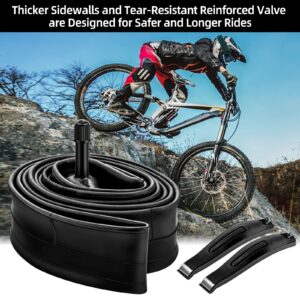 Hapleby 2PCS Premium 16Inch Bike Tubes of Kids, Compatible for 16 Inch x 1.75/1.95/2.10/2.125 Bike Tire, Mountain Bike Inner Tube of Schrader Valve, Come with 2PCS Levers