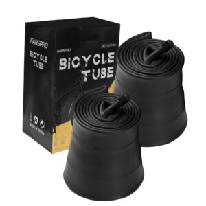 2 Pack 20 Inch Fat Bike Tubes, 20x4.0 20x3.8 20x3.5 Heavy Duty Bicycle Tube with 2 Tire Levers, 20 x 3.5/4.0 AV 32mm Schrader Valve Premium Butyl Inner Tube for EBike, Electric/Mountain Bike