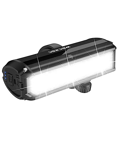 Super Bright Bike Light, 5 Modes Bicycle Light with High Beam Low Beam, USB-C Rechargeable Bike Headlight, Waterproof Bicycle Headlight, MTB Off-Road Cycling Commuting,Road Safety for Men,Women,Kids