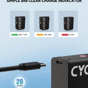 CYCPLUS Tiny Pump Bike Pump Portable Ultra-Mini 100PSI Electric Bicycle Pump Type-C Rechargeable Battery(Winner of The EUROBIKE Award 2023)