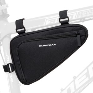 sunpeak bike triangle bag bicycle frame pack cycling accessories pouch for cell phone and essentials