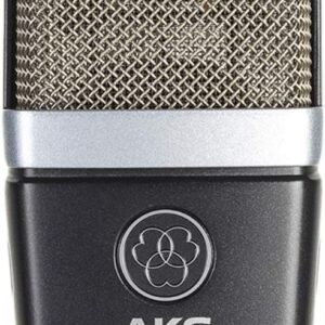 AKG C214 Large-Diaphragm Condenser Microphone Bundle with Boom Stand, Pop Filter, XLR Cable and Austin Bazaar Polishing Cloth