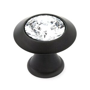 alno c214-brz traditional crystal knobs, 1-1/4", bronze