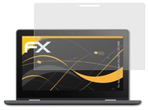 atfolix screen protector compatible with asus chromebook flip c214 c214ma screen protection film, anti-reflective and shock-absorbing fx protector film (2x)