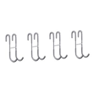 homsfou 4pcs stainless steel hook over the door organizer over the door hooks metal hangers heavy duty hooks for clothes hook for bathroom heavy duty hangers for clothes indoor heavy door