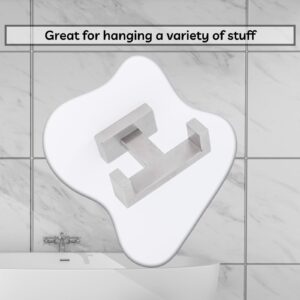 Double Towel Hook SUS304 Stainless Steel Hand Towel Holder for Bathroom Heavy Duty Robe Hook Wall Mounted 2 Pack