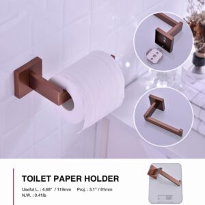 Bathroom Accessories Toilet Paper Holder Brushed Rose Gold Towel Hooks Stainless Steel Bedroom Wall Mount Bath Hardware Sets,Paper Holder