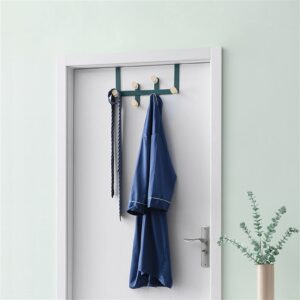 Entryway Hooks Coat Rack Hook Wall Hanging Coat Rack Door Hook Coat Hanger Kitchen Cabinet Storage Holder Household Bathroom Towel Hanging Rack Coat Hooks Wall Mount (Color : Blue)