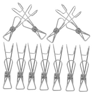 aboofan 48 pcs golden hook over door hanger towel racks bathroom rack towel hanger for bathroom tail wire over door towel rack bathroom towel rack on the door towel clip stainless steel