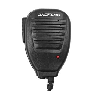 Baofeng 2-pin Two Way Speaker Microphone, Reinforced Cable and Rain Shoulder Handheld, Compatible UV-5R 5RPlus UV-82 82hp BF-F8HP 5RA 5RB 5RC 5RD 5RE UV-S9 etc