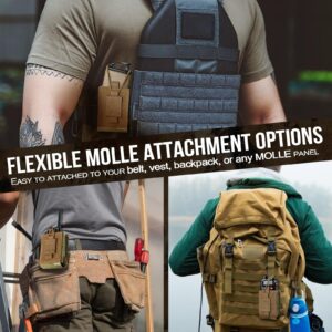 OneTigris Radio Holster for BaoFeng UV-5R BF-F8HP Nylon MOLLE Pouch for Walkie Talkie