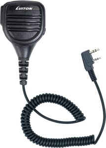 heavy duty speaker mic for baofeng shoulder microphone speaker compatible with baofeng uv-5r bf-f8hp uv-82 uv-5x3 retevis rt22 kenwood btech tyt