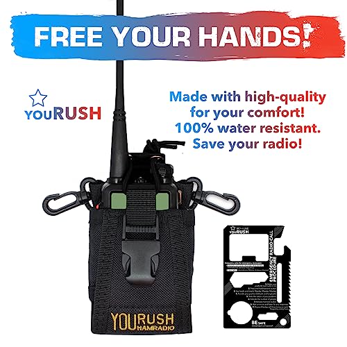 youRUSH UV-5RUSH Iron Advanced BAOFENG UV-5R 8W Tri-power Dual Band Two-Way Radio VHF UHF with Extended BL-5 2800mAh Battery CHIRP Programmable Handheld Radio Baofeng