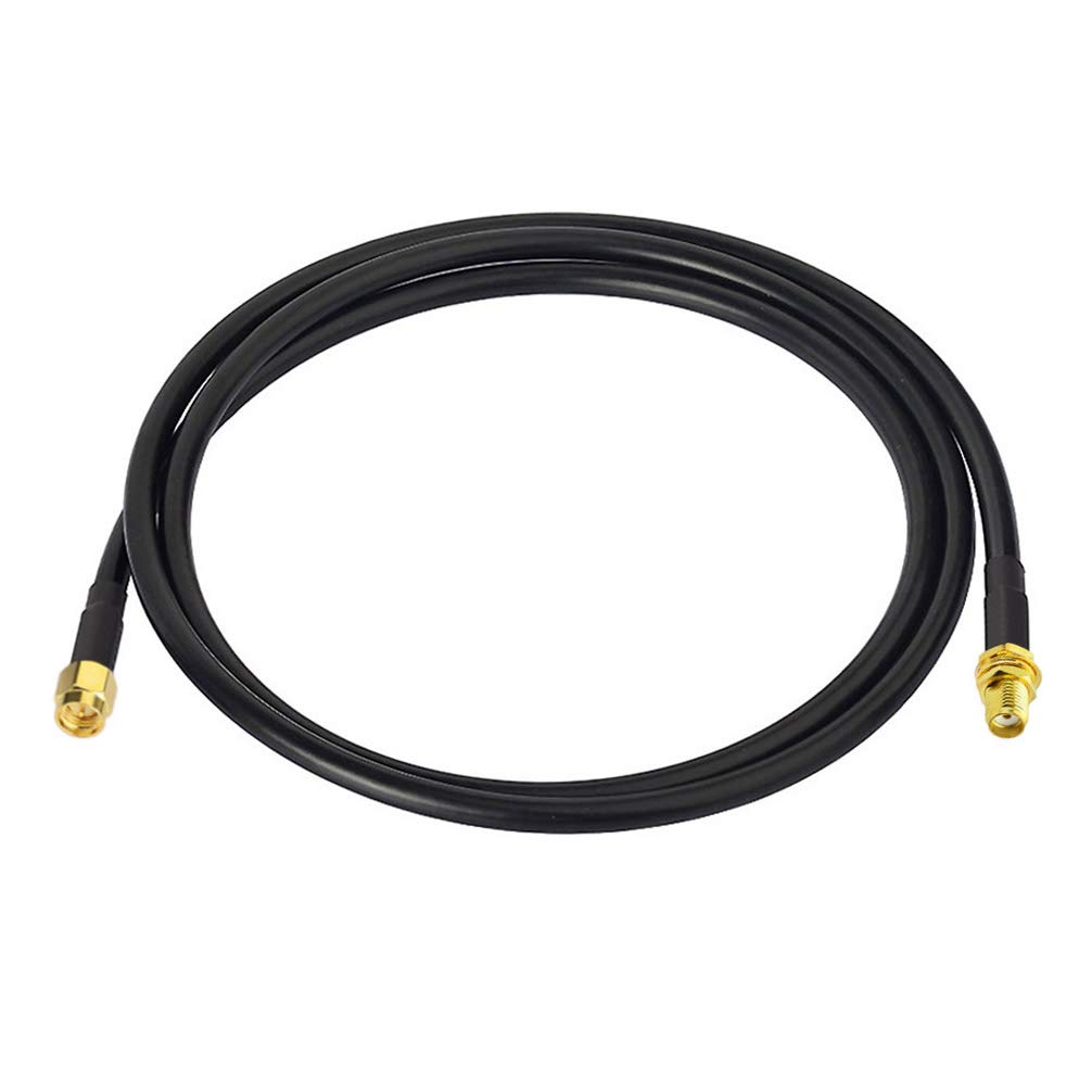 Bingfu Ham Radio Antenna Extension Relocation Cable SMA Male to Female RG58 Coaxial Jumper Cable 1m 3 feet for Ham Radio Kenwood BaoFeng Wouxun Icom Yaesu Vertex Standard Horizon Marine VHF Radio