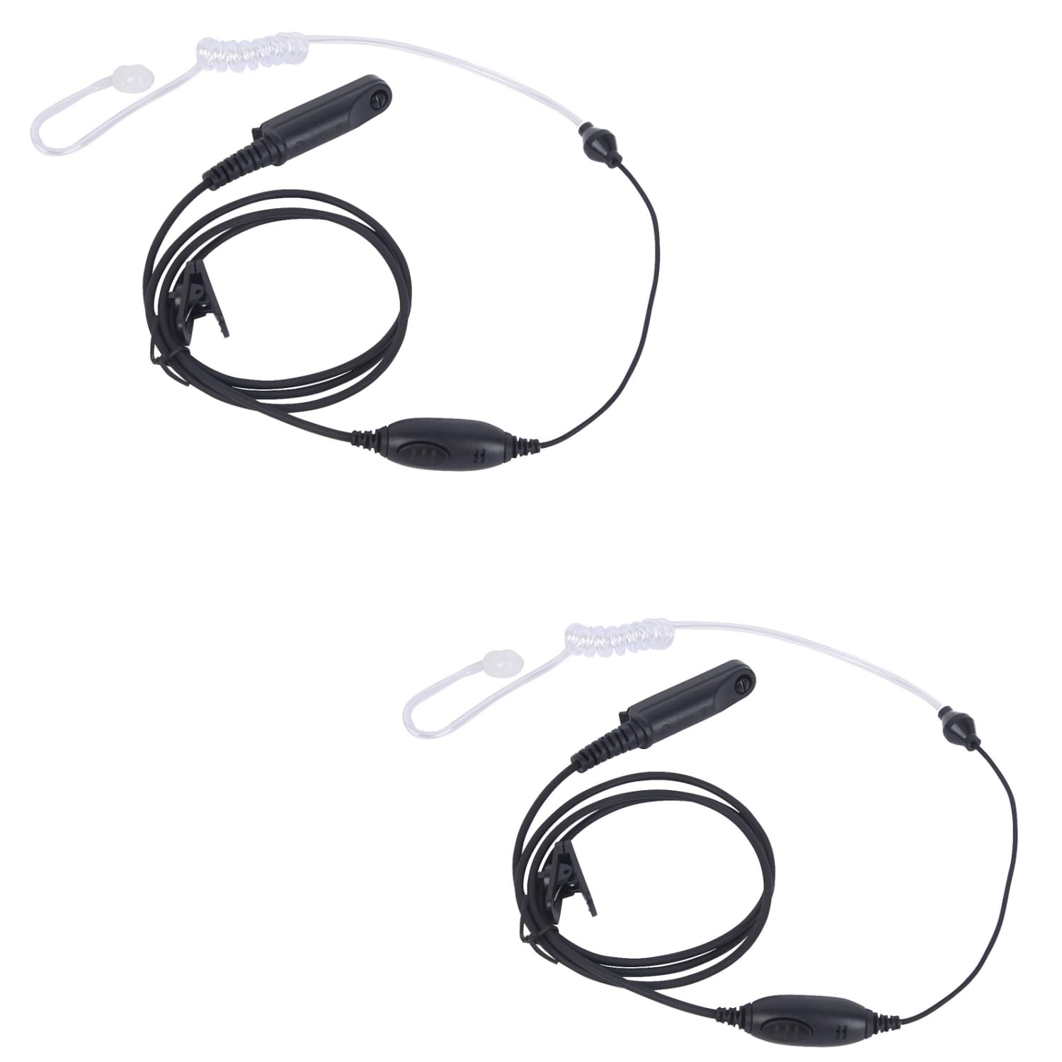 Pdflie Uv9r Accessories Headset Earpiece 1 Wire Acoustic Tube Ear Piece Compatible with Baofeng uv 9r pro Plus v2 gmrs xr 9g gt-3wp a58 a58s bf 9700 R760 5s(2Pack)