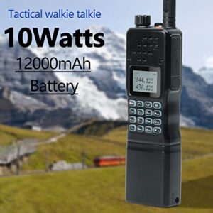 2 Pack Baofeng AR-152 10W ham Radio Powerful Military Grade Radio 12000mAh Battery Long Range Walkie Talkie with ar-152a cs tactical antenna and programming cable Two Way Radio Full Set