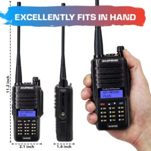 2X Baofeng UV-9R Ham Radios Long Range by youRUSH UV-9R Plus IP67 & Baofeng Programming Cable, Programmable Chirp Radio 8Watt Dual Band UHF/VHF Ham Radio Two Way Radio Baofeng Waterproof Radio