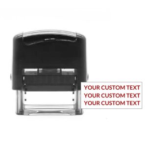 teryiaco large return address stamps - up to 3 lines - customizable self-inking rubber stamps - many font choices for online customizati (small 9/16" x 1-1/2")