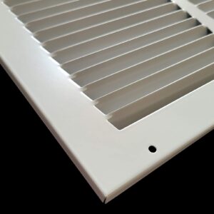 Fits 30x8 Duct Opening | Steel Return Air Grille by Handua | Vent Cover Grill for Sidewall and Ceiling | White | HVAC Cold Air Intake Grille | Outer Dimensions: 31.75"W X 9.75"H