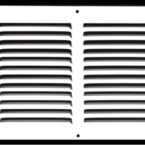 Fits 30x8 Duct Opening | Steel Return Air Grille by Handua | Vent Cover Grill for Sidewall and Ceiling | White | HVAC Cold Air Intake Grille | Outer Dimensions: 31.75"W X 9.75"H