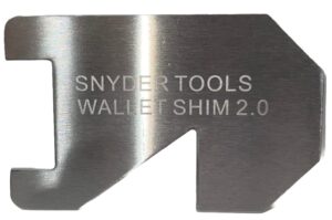 wallet shim - credit card size tool | cool gadgets for men and women: stainless steel wallet card