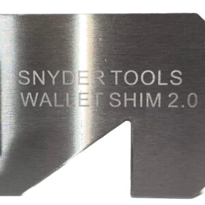 Wallet Shim - Credit Card Size Tool | Cool Gadgets for Men and Women: Stainless Steel Wallet Card