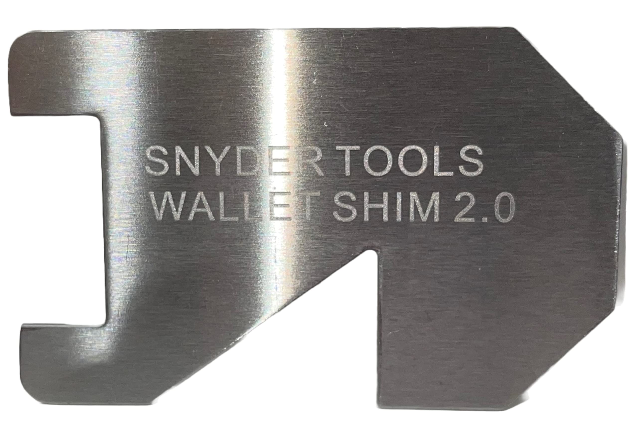 Wallet Shim - Credit Card Size Tool | Cool Gadgets for Men and Women: Stainless Steel Wallet Card