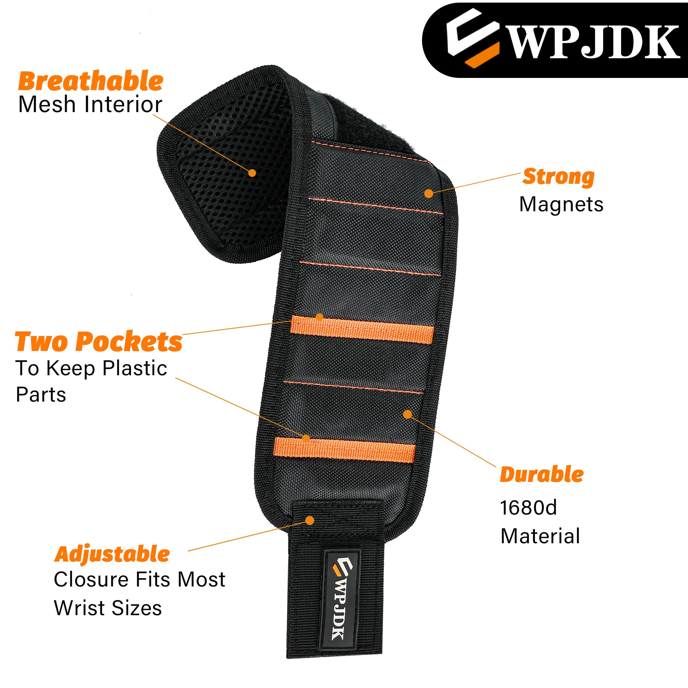 EWPJDK Magnetic Wristband for Holding Screws, Drilling Bits, Nails, Stocking Stuffers Gifts for Men Father's Day Gift Christmas Gifts for Dad Birthday Gifts for Men Dad Gadget Gifts for Husband