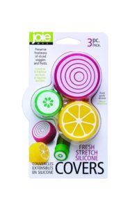 joie kitchen gadgets 35100 stretch lid-35100 covers, silicone, transparent