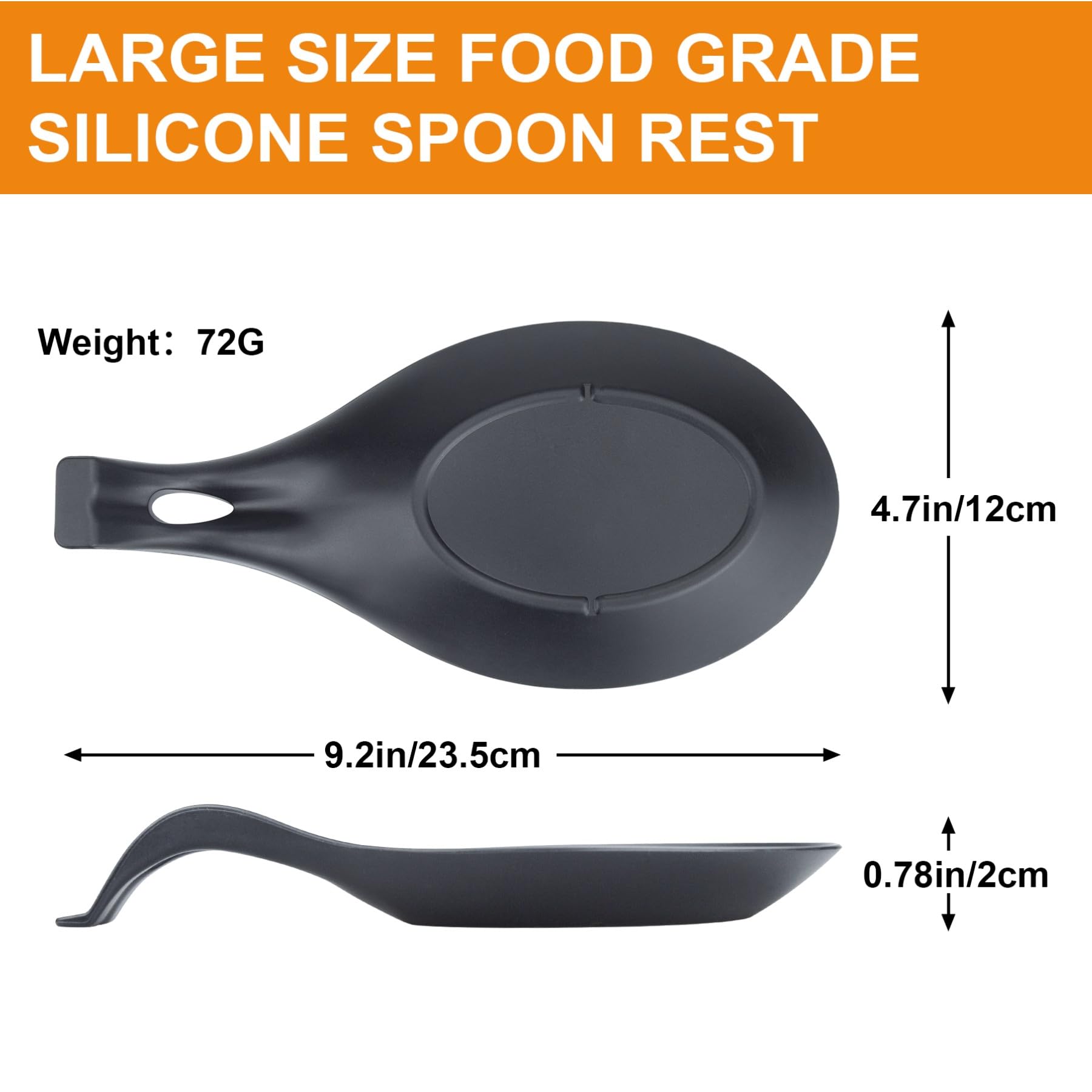 Spoon Rest for Stove Top, 2 Pack Large Silicone Spoon Holder for Kitchen Counter,Coffee Spoon Rest,Heat Resistant Cooking Spoon Holder Perfect Kitchen Gadgets for Kitchen Utensils Spatula,Tongs,Ladles