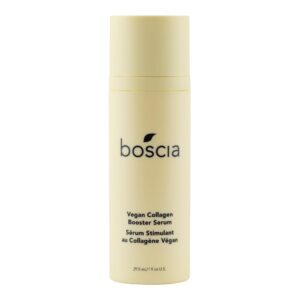 boscia vegan collagen booster serum - vegan, cruelty-free, natural & clean skin care - collagen serum for anti-aging - for all skin types - 1 fl oz