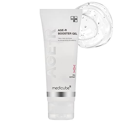 Medicube Age-R Booster Gel Serum for Skin Care Devices - Moisturizing and Nourishing Facial Serum with Plant Stem Cell Extract, Hyaluronic Acid, Collagen - Hypoallergenic Korean Skin Care