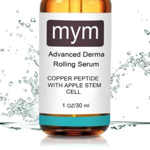 copper peptide serum with swiss apple stem cell boosts collagen production. ideal result working with derma roller.