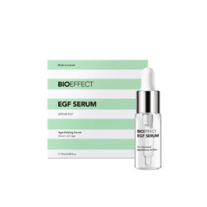 bioeffect egf serum with hyaluronic acid and barley growth factor, best rejuvenating facial treatment fights wrinkles, hydrating, firming, anti-aging skincare for face & neck, oil-free