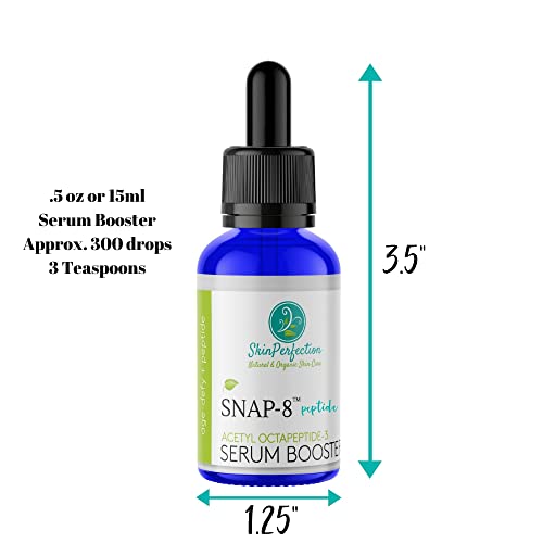 Skin Perfection Snap 8 Peptide Serum Anti-Aging Serum Booster Expression Line Wrinkles DIY Peptide Mix in any Facial Cream Crow's Feet Under-eye Wrinkle .5 oz