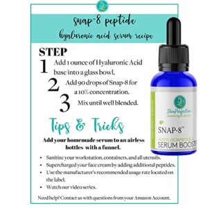 Skin Perfection Snap 8 Peptide Serum Anti-Aging Serum Booster Expression Line Wrinkles DIY Peptide Mix in any Facial Cream Crow's Feet Under-eye Wrinkle .5 oz