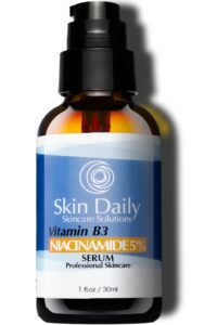 skindaily niacinamide serum for face -1oz- vitamin b3 pore minimizer dermatologist recommend concentration - targets aging skin, wrinkles, dark spots - superior moisturizer and skin brightening