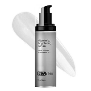 pca skin vitamin b3 brightening serum, anti aging serum for dark spots and skin discoloration, made with hydrating niacinamide and antioxidants, helps minimize redness and uneven skin tones, 1.0 pump