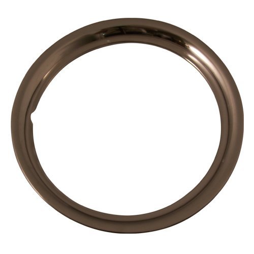 Set of 4 NEW Chrome Plated Steel 16 Inch Beauty Trim Rings with Metal Clip Retention System - Part #: 1516C