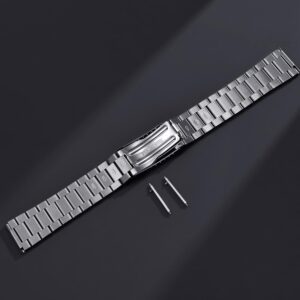 Semdu 20mm 316L Stainless Steel men watch Band Strap Bracelet,20mm Brushed Polished Men Watch Band