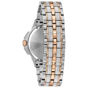 Bulova Men's Crystals Octava Two-Tone Rose Stainless Steel 6-Hand Multi-Function Quartz Watch Style: 98C133