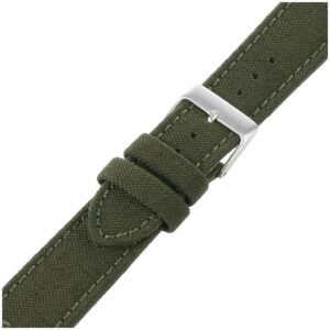 Hadley-Roma MS-850 20mm Olive Green 'Cordura Men's Genuine Watch Band